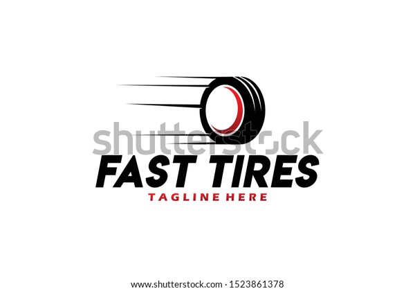 Fast Tires Logo Icon Vector Isolated: vector de stock (libre de ...