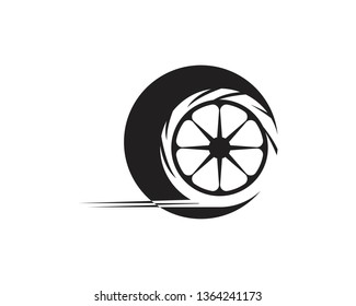 Fast Tires Logo Vector Stock Vector (Royalty Free) 1364241173
