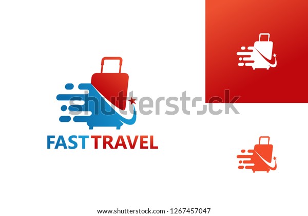 Fast Travel Logo Template Design Vector Stock Vector (Royalty Free ...