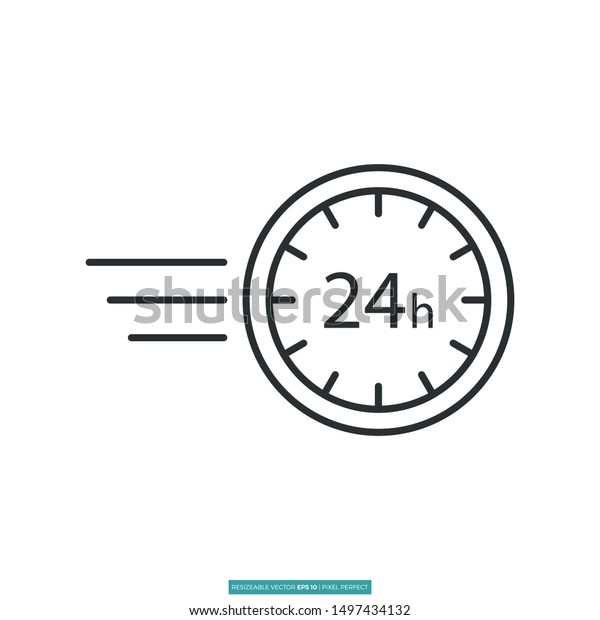 Fast Turnaround Icon Vector Illustration Logo Stock Vector (Royalty ...