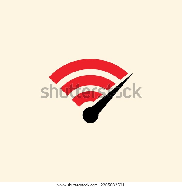 Fast Wifi Icon Vector Wifi Arrow Stock Vector (Royalty Free) 2205032501 ...