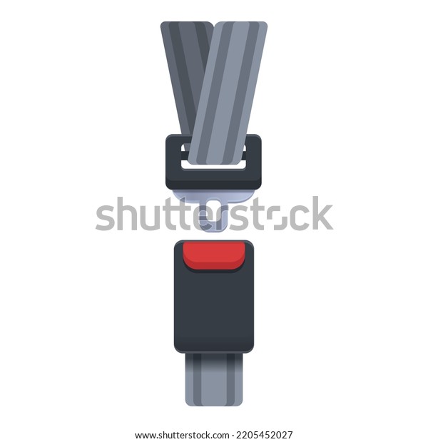 Fasten Belt Icon Cartoon Vector Car Stock Vector (Royalty Free ...