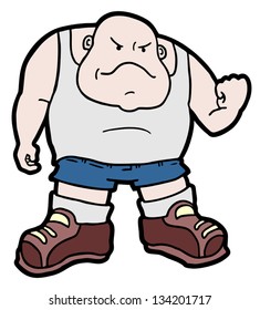 Colorful Vector Illustration Cartoon Grumpy Plummer Stock Vector ...