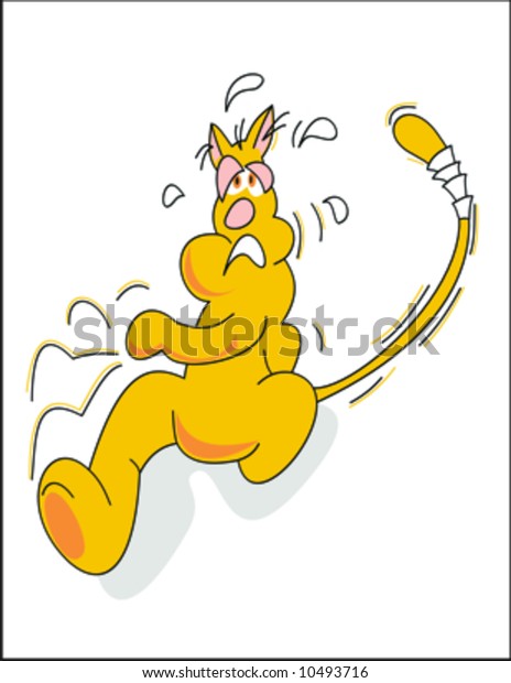 Fat Cat Running Vector Stock Vector (Royalty Free) 10493716 | Shutterstock