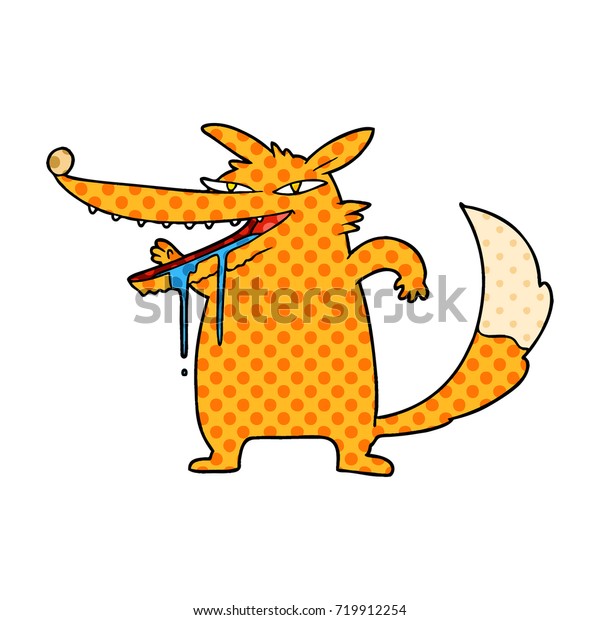 Fat Fox Cartoon Character Stock Vector (Royalty Free) 719912254 ...