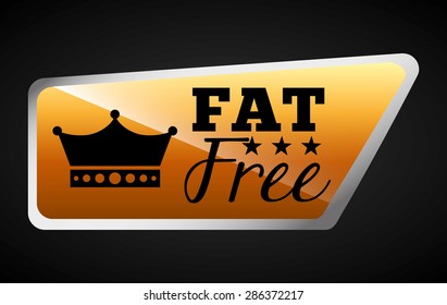 Fat Free Design Vector Illustration Eps10 Stock Vector (Royalty Free ...