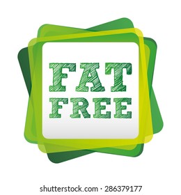 Fat Free Design Vector Illustration Eps10 Stock Vector (Royalty Free ...