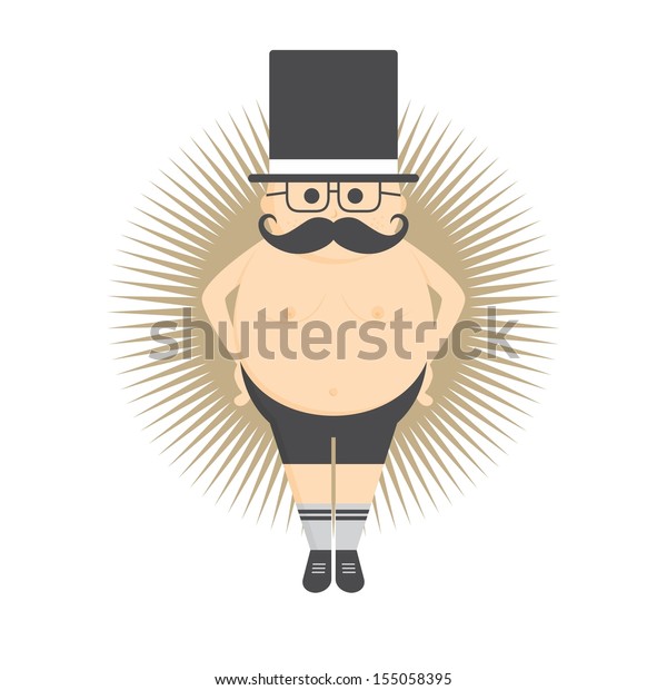 Fat Magician Guy Avatar Stock Vector (Royalty Free) 155058395 ...