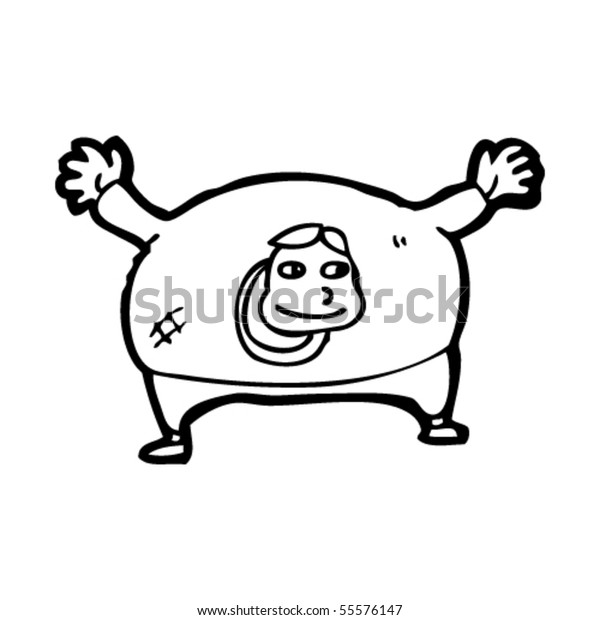 Fat Man Cartoon Stock Vector (Royalty Free) 55576147 | Shutterstock