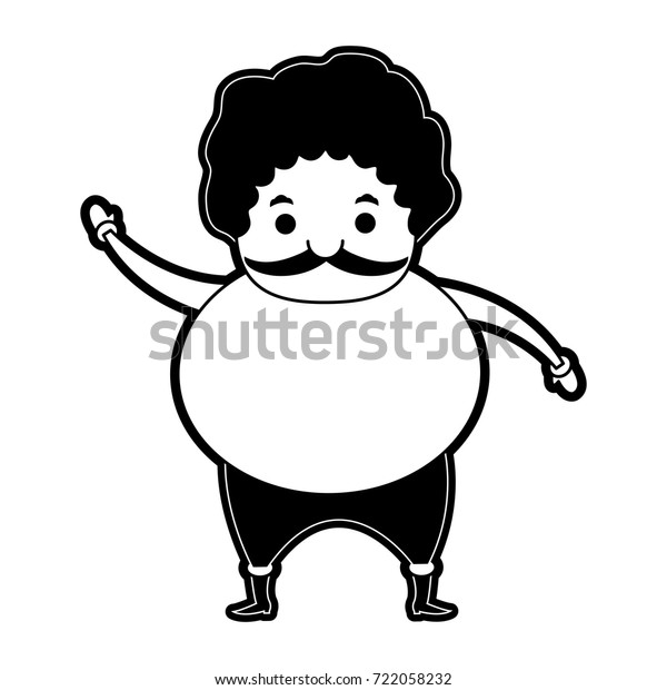 Fat Man Cartoon Icon Image Stock Vector (Royalty Free) 722058232 ...