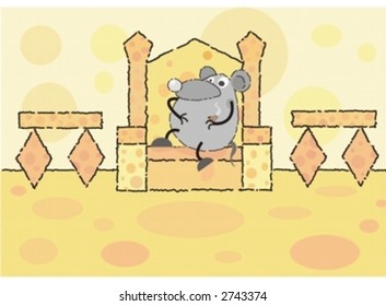 Fat Mouse Cheese House Stock Vector (Royalty Free) 2743374 | Shutterstock
