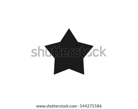 Fat Star Icon Vector Illustration On Stock Vector (Royalty Free ...