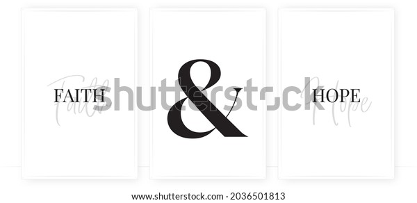 Fate Hope Vector Three Pieces Poster Stock Vector (Royalty Free ...