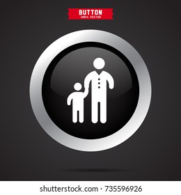 Father Child Icon Stock Vector (Royalty Free) 735596926 | Shutterstock