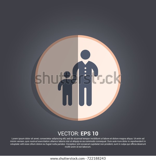 Father Child Icon 스톡 벡터(로열티 프리) 722188243 | Shutterstock