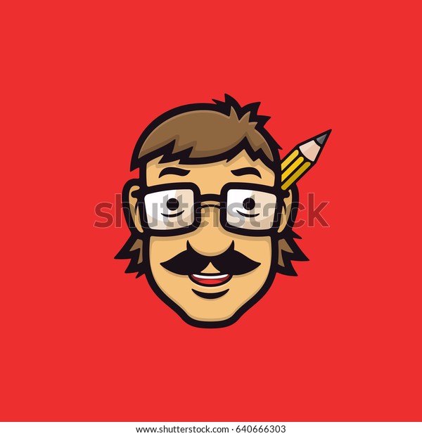 Father Smart Man Cartoon Vector Illustration 库存矢量图（免版税）640666303 ...