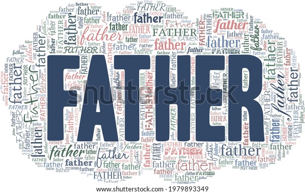 Father Vector Illustration Word Cloud Isolated Stock Vector (Royalty ...