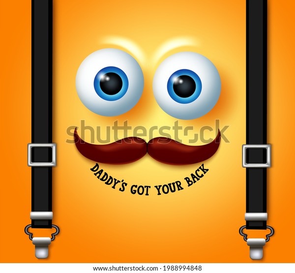 Fathers Day Emoji Vector Design Daddys Stock Vector (Royalty Free ...