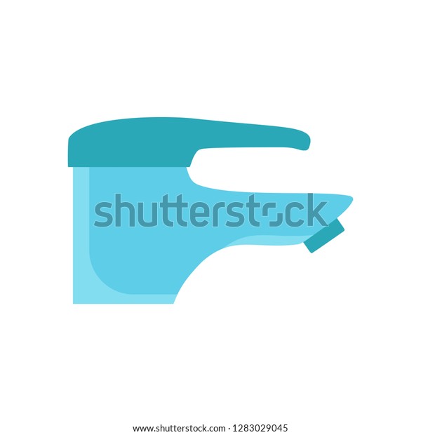 Faucet Side View Symbol Equipment Water Stock Vector (Royalty Free ...