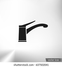 Faucet Vector Icon Tap Sign Bathroom Stock Vector (Royalty Free) 687478633