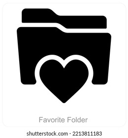 Favorite Folder Folder Icon Concept Stock Vector (Royalty Free ...