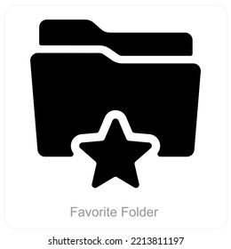 Favorite Folder Folder Icon Concept Stock Vector (Royalty Free ...