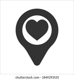 Favorite Location Icon Vector Graphics Stock Vector (Royalty Free ...