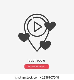 Favorite Place Icon Vector Stock Vector (Royalty Free) 1239907348 ...