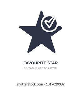 Favourite Star Icon On White Background Stock Vector (Royalty Free ...