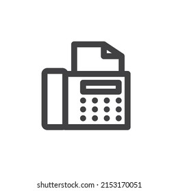 5,835 Fax machine line icon Images, Stock Photos & Vectors | Shutterstock