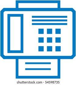 Fax Machine Vector Illustration: vector de stock (libre de regalías ...