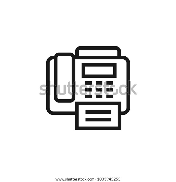 Fax Phone Icon Stock Vector (Royalty Free) 1033945255 | Shutterstock