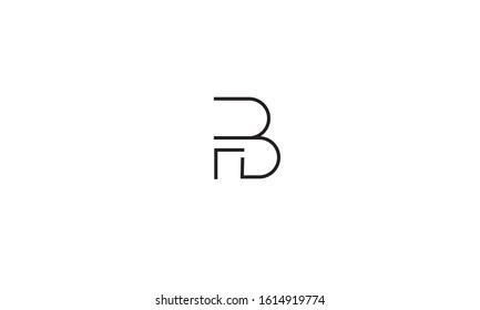 Fb Bf Abstract Letter Mark Vector Stock Vector (Royalty Free ...