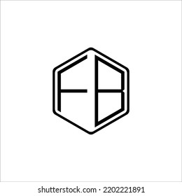 Fb Letter Logo Fb Professional Logo Stock Vector (Royalty Free ...