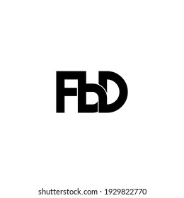 Fbd Letter Original Monogram Logo Design: เวกเตอร์สต็อก (ปลอดค่า ...