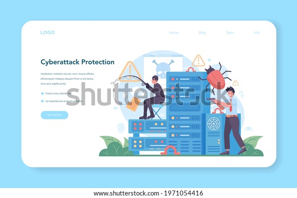 Fbi Agent Web Banner Landing Page Stock Vector (Royalty Free ...