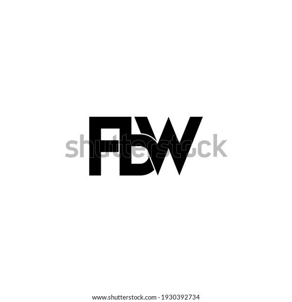 Fbw Letter Original Monogram Logo Design Stock Vector (Royalty Free ...