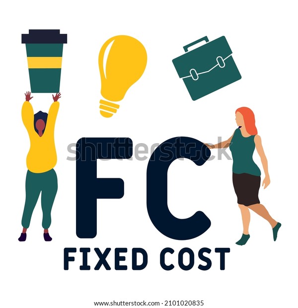 Fc Fixed Cost Acronym Business Concept Stock Vector (Royalty Free ...