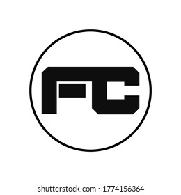 Fc Letter Logo Design Simple Style Stock Vector (Royalty Free ...