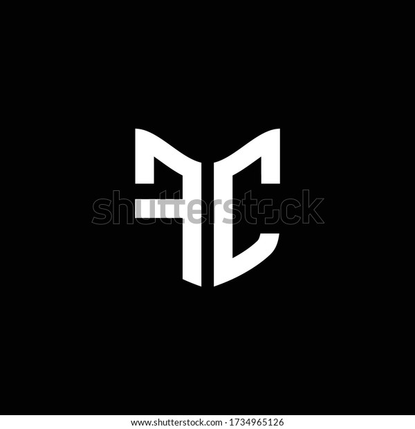 Fc Logo Monogram Shield Shape Design Stock Vector (Royalty Free ...