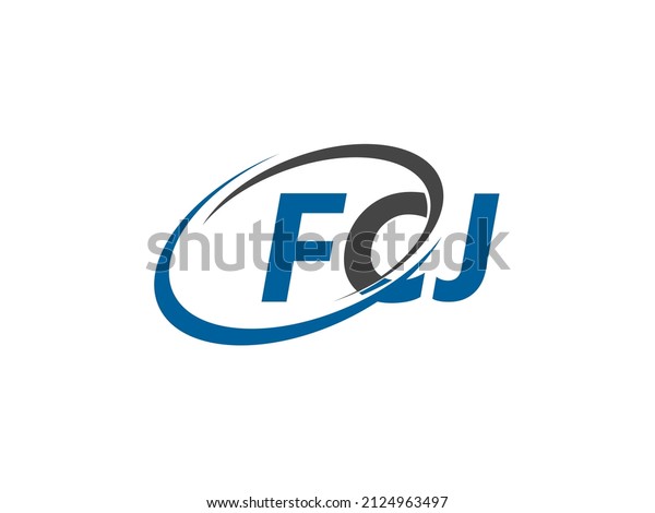 Fcj Letter Creative Modern Elegant Swoosh Stock Vector (Royalty Free ...