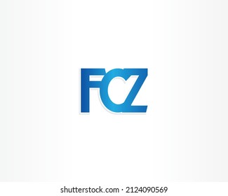 Fcz Initial Logo Blue Color Concept Stock Vector (Royalty Free ...