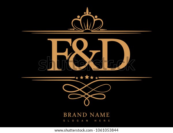 Fd Initial Logo Ampersand Initial Logo Stock Vector (Royalty Free ...