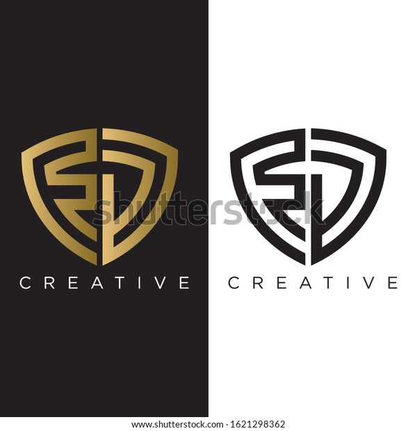Fd Shield Logo Design Vector Shield Stock Vector (Royalty Free ...