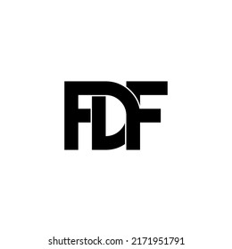 Fdf Letter Original Monogram Logo Design Stock Vector (Royalty Free ...