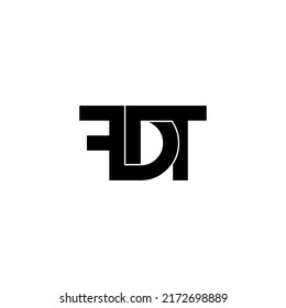 Fdt Letter Original Monogram Logo Design Stock Vector (Royalty Free ...