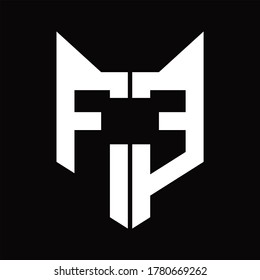 Fe Logo Monogram Fox Head Shape Stock Vector (Royalty Free) 1780669262 ...