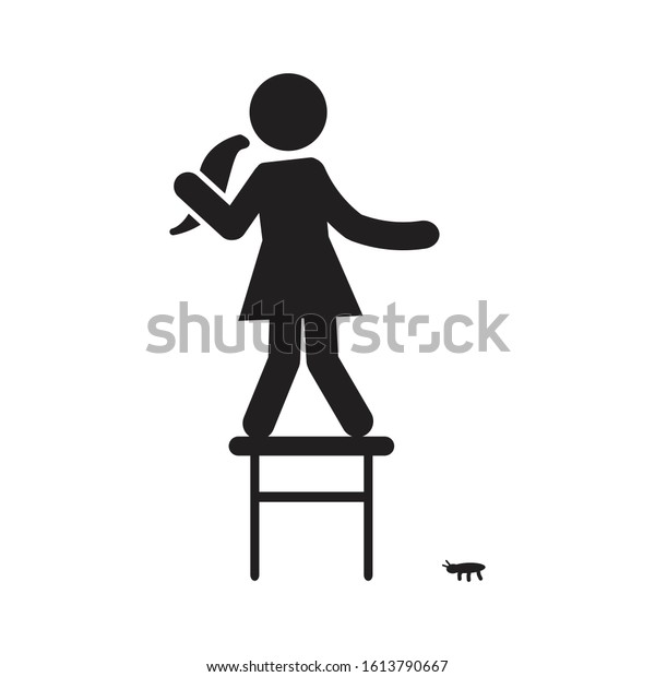 Fear Bugs Entomophobia Icon Vector Stock Vector (Royalty Free ...