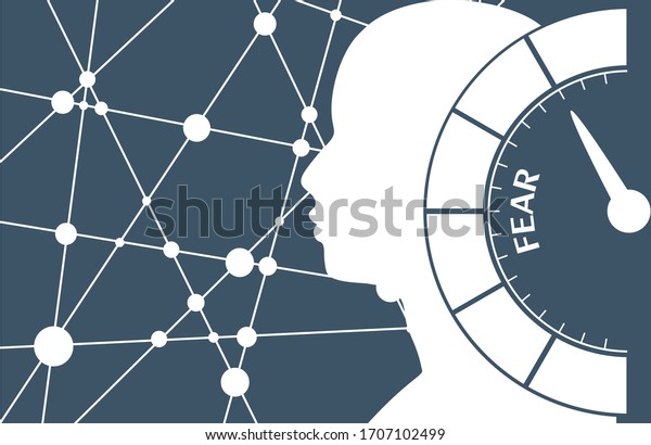 Fear Level Conceptual Meter Indicating Maximum Stock Vector (Royalty ...