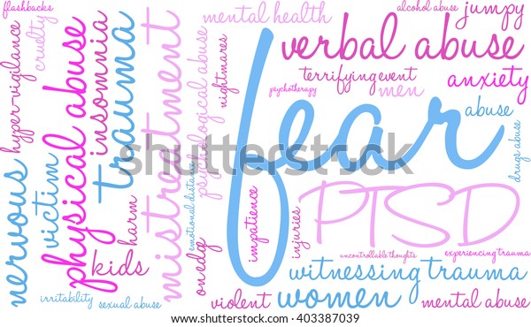Fear Word Cloud On White Background Stock Vector (Royalty Free ...